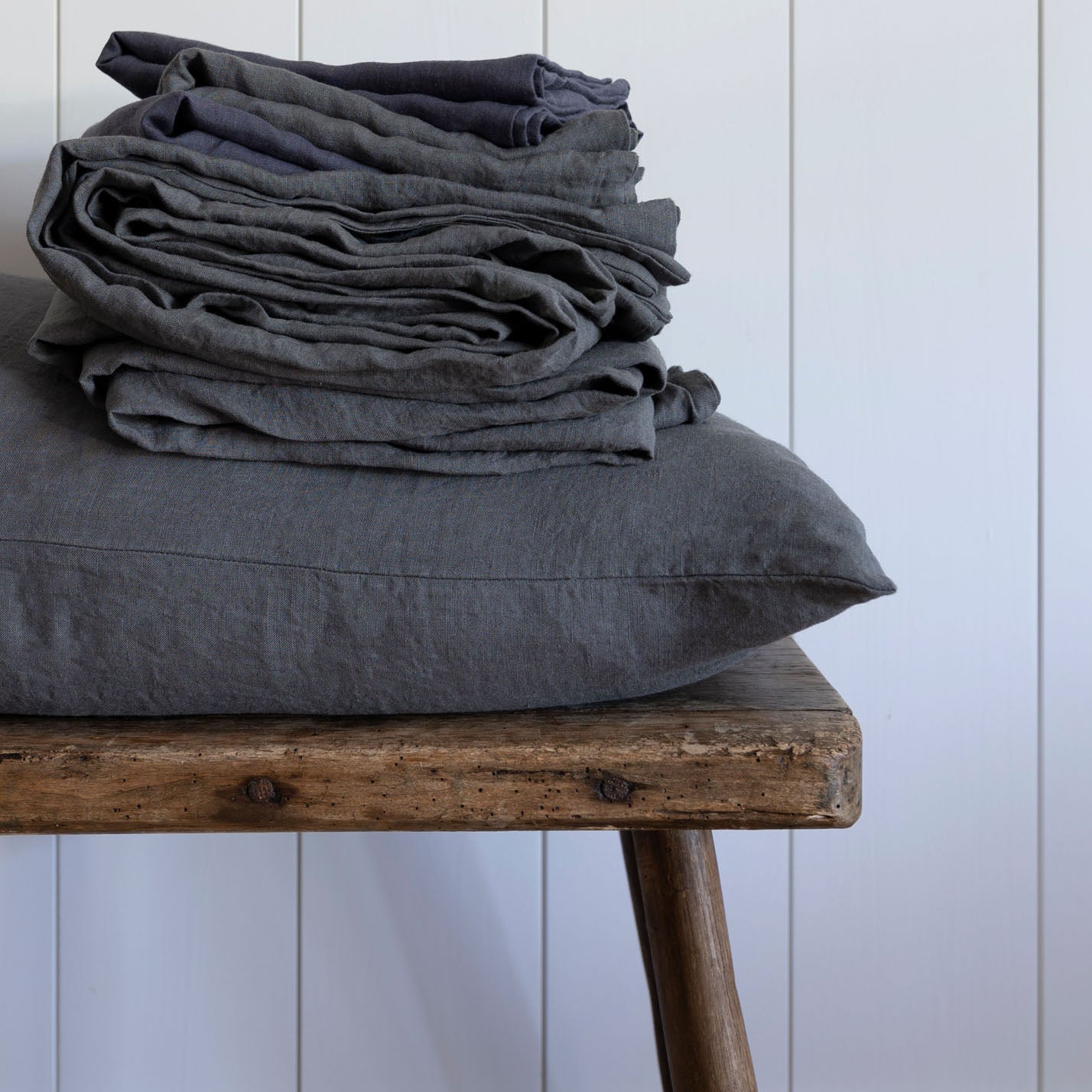 Natural European Linen Duvet Cover - Storm [Made to Order Color ...